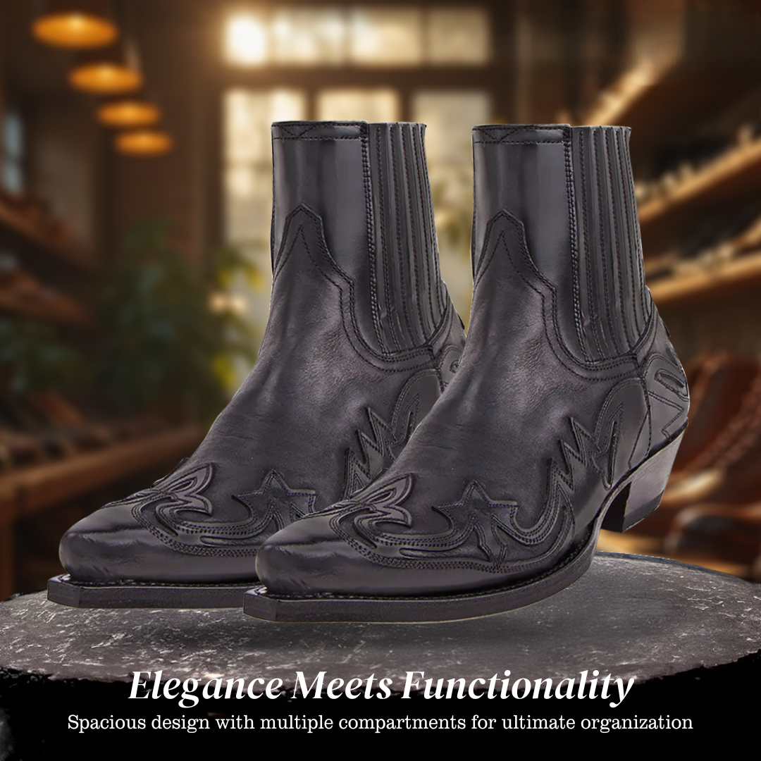Brian | Classic Low Cut Cowboy Boots – Nora-Lucille.com