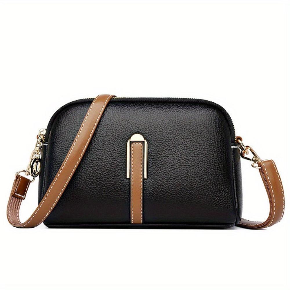 Mila Litchi Embossed Crossbody Bag – Nora-Lucille.com